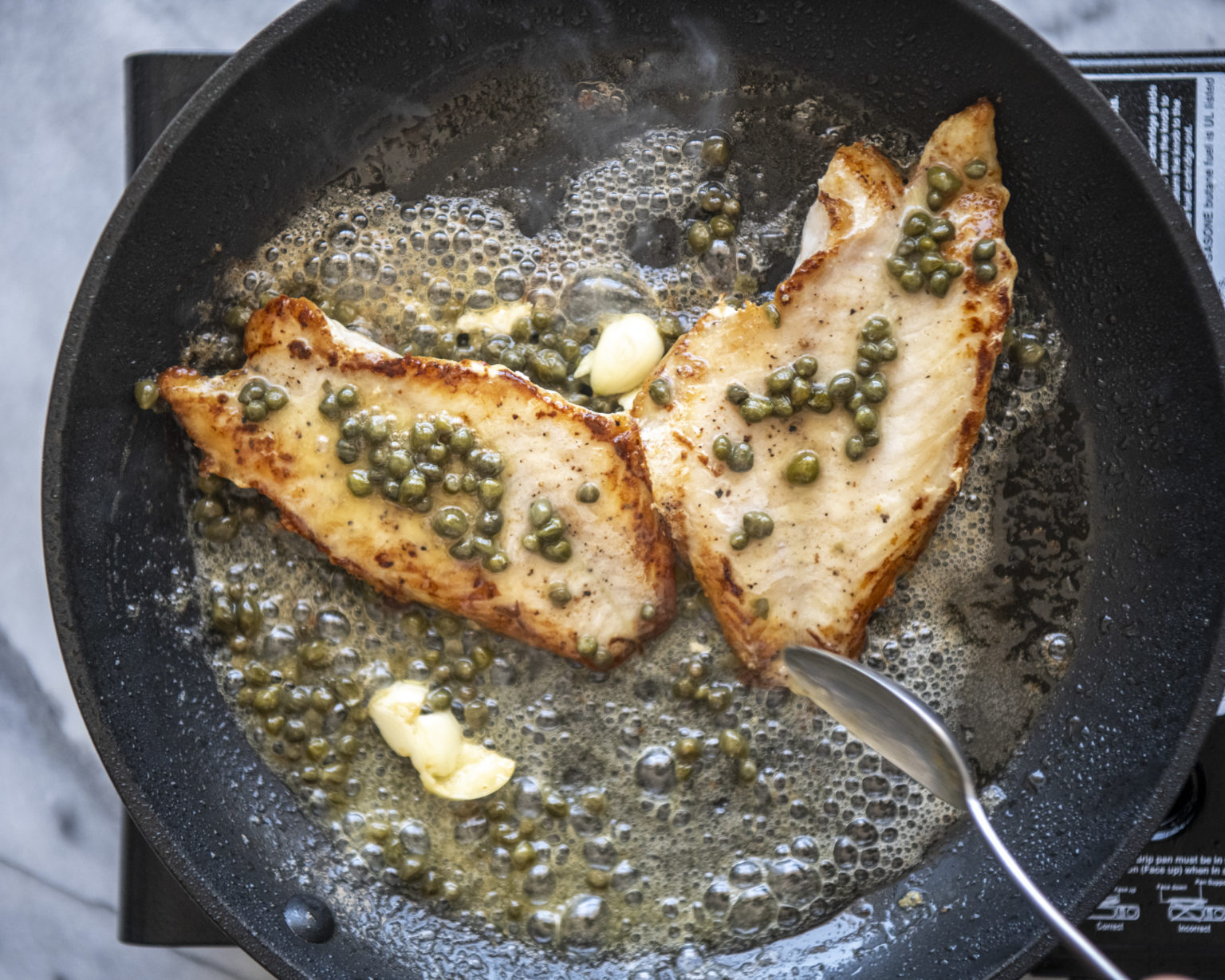 Pan-Seared Grouper with Garlic, Capers & Lemon Brown Butter - Farmhouse ...